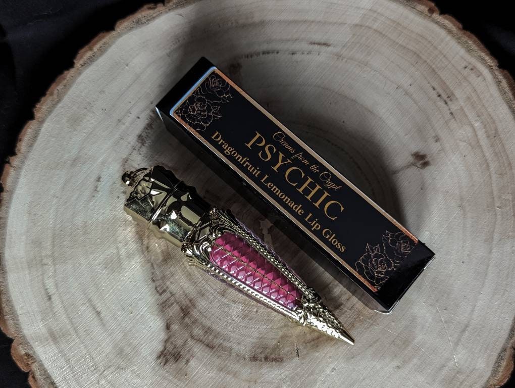 PSYCHIC - Pink white chocolate raspberry lip gloss – Crypt Cosmetics